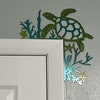 Sea Turtle Metal Door Frame Decoration, Coastal Themed Decor, Turtle ...