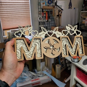 Layered Mom Stands SVG Laser Ready Files 9 Options 99 Total Files - Etsy