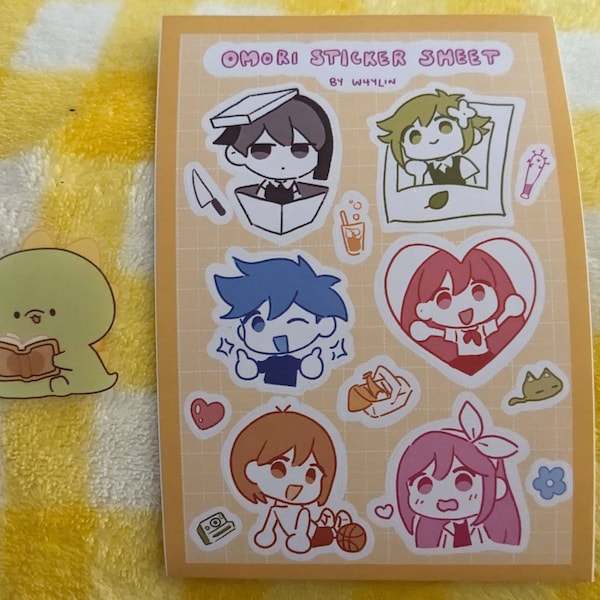 Omori Sticker Sheet - Etsy