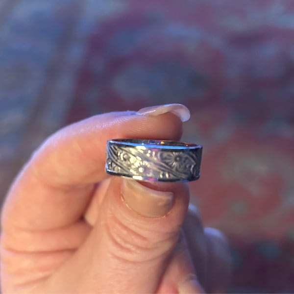 Sky Stars and Sun Band Ring, Celestial Jewelry, Night Sky Wedding Band ...