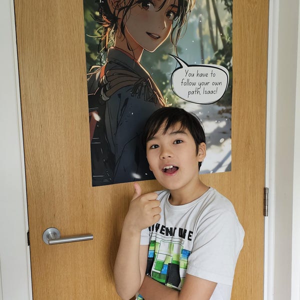 The Valiant Ronin Japanese Wall Art Samurai Wanderer Portrait Poster ...