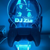 Game Streaming Personalised Name Display Twitch Streamer Edge Lit ...