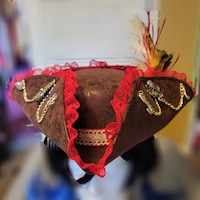 Unisex Adult Tattered Witch Wizard Scarecrow Hat Pointed Sorting ...