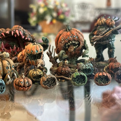 Pumpkin Set D&D Pathfinder Fantasy 3D Printed Resin Miniature - Etsy