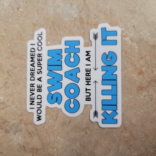 Vinyl Swim Sticker, Water Bottle Sticker, Swim Gift, Swim Team Gift ...