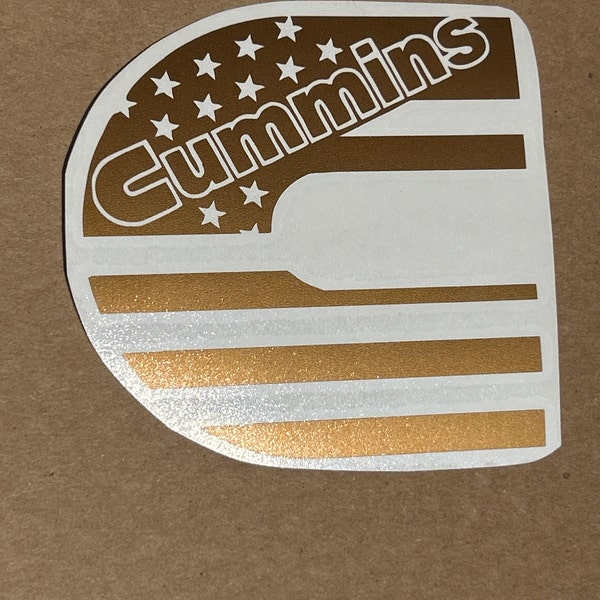 Diesel Truck Cummins Flag Logo Vinyl Decal Window Sticker - Etsy
