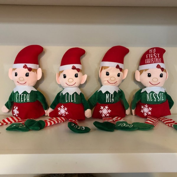 Personalized Christmas Elves//plush Elf//stocking Stuffers ...