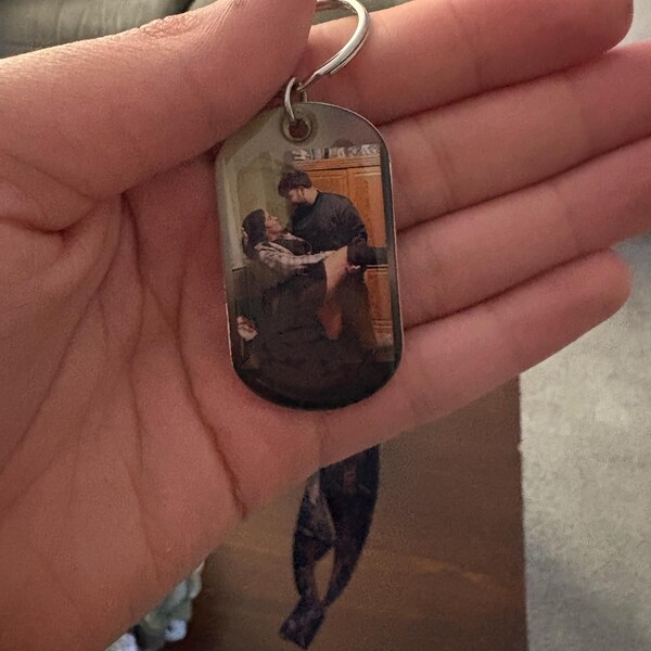 Personalized Custom Photo Keychain Set, Picture Matching Keychains for ...