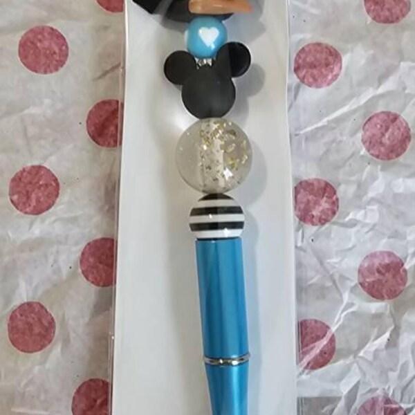 Encanto Inspired Autograph Pen, Beaded Ballpoint Pen With Disney ...