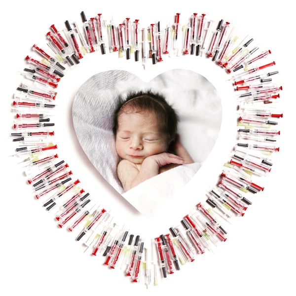 3 Digital Newborn Backdrop Digital Background Boy Girl in Vitro ...