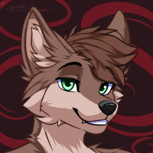 Fursona Coloring Page Smirk Pfp Icon Base Furry Digital Download DIY ...