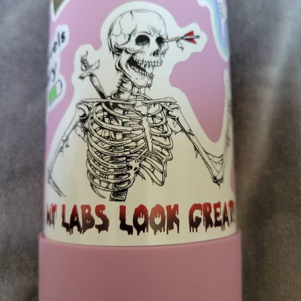 Spoonie Skeleton Sticker Spoonie Humor Spooky Season Chronically Ill ...