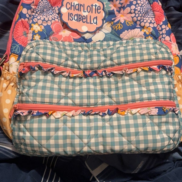 Embroidered Fabric Bag Tags, Personalized, Bookbag, Luggage - Etsy