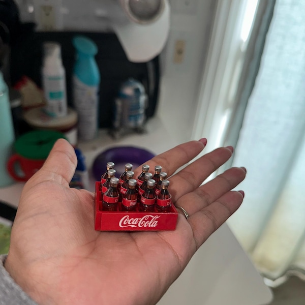Mini Coke Bottles, Coca-cola Bottles, 12 Bottles Miniature, PVC Made ...