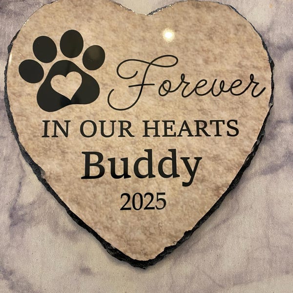 Pet Memorial Stone, Dog Passed Away Gift, Pet Loss Memorial Garden ...