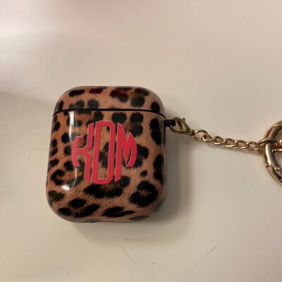 Monogram AirPod Case With Keychain AirPod 1 AirPod 2 Cute Air Pod Case ...