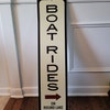 Boat Rides Sign, Personalized Vertical Lake Name Sign, Custom Arrow ...