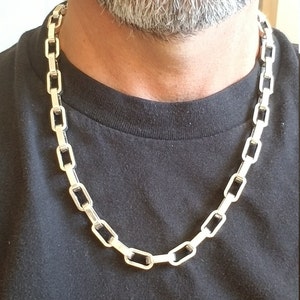 Men's Thick Heavy Sterling Silver Chain Necklace for Him/ | Etsy