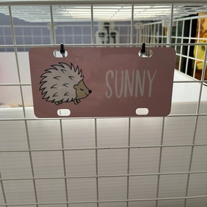 Personalized Hedgehog Name Plate / Hedgehog Sign / Cage Accessory ...