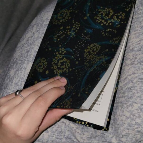 Adjustable Book Cover Fabric Dust Jacket Book Sleeve Bookish Gift Book ...