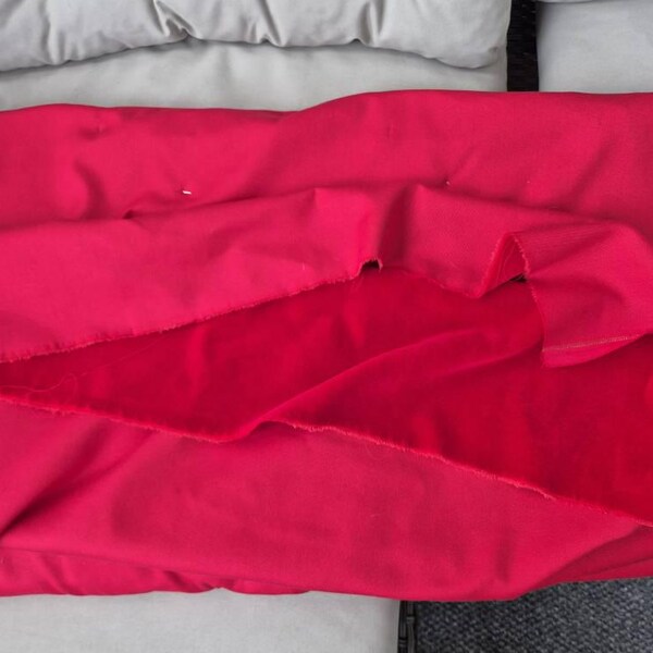 Red Stretch Pebble Crepe Fabric 2 Way Stretch Pebble Crepe Textured ...