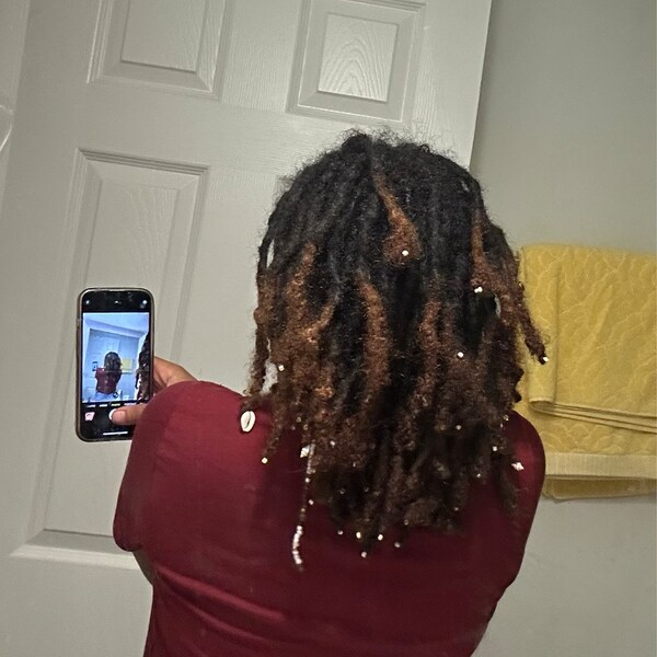 Mother of Pearl Loc Sprinkle Beads, Shell Braid Jewelry Dreadlock ...