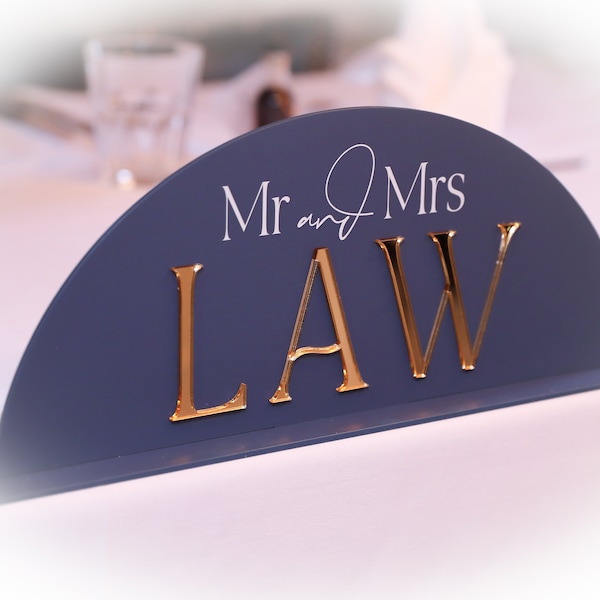 DOME Laser Cut Top Table Sign, Top Table Sign, Mr&mrs Sign, Wedding ...