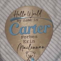 Baby Pregnancy Announcement Sign, Baby Scan Wooden Sign, Due Date ...