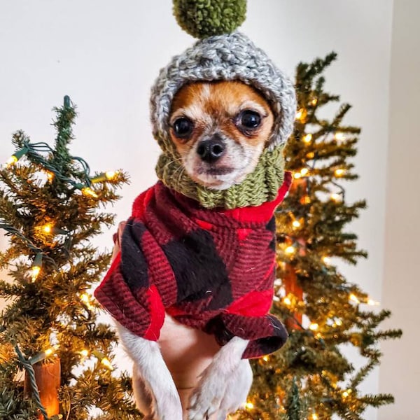 Lumberjack - Small Breed Dog Coat - Poncho - Etsy