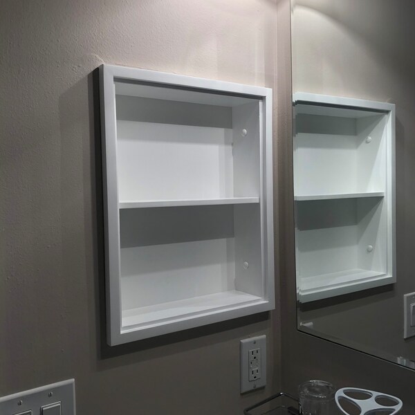 Handmade Concealed Medicine Cabinet With Picture Frame Doors You ...