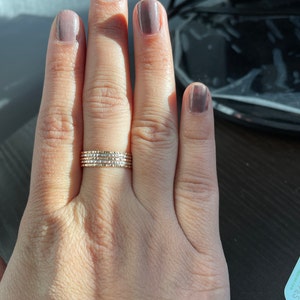 Hammered Bypass Ring, Adjustable Open Band Spiral Ring, Gold or Silver ...