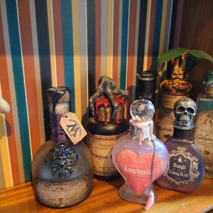 Mandrake Root Herbology Magic Potion Glass Bottle Inspired - Etsy UK