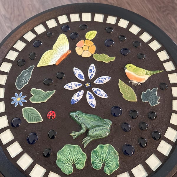 Green Ceramic Snake for Mosaic Garden Art, Stepping Stone or Patio Wall ...