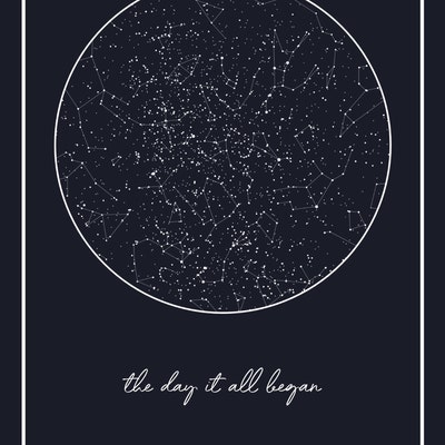Custom Star Map Night Sky Map Our Story Personalized Custom - Etsy