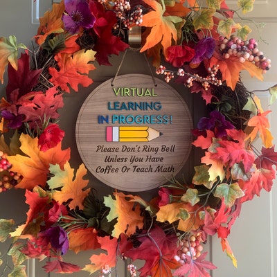 Virtual Learning in Progress Door Sign Homeschool Decor Door - Etsy