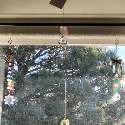Crystal Suncatcher for Windows, Light Catcher, Feng Shui Crystal ...