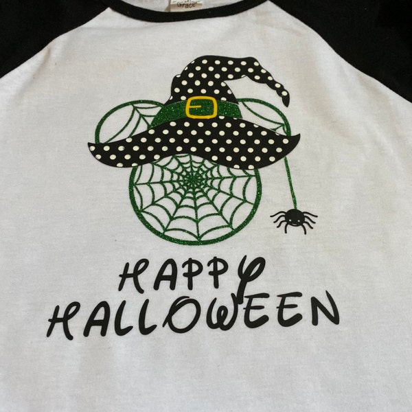 Halloween Svg Spider Web Minnie, Witch Hat Mouse Svg Silhouette ...