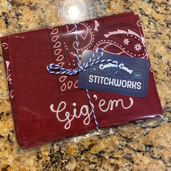 Custom Name Patch With Cursive Script Font | Handmade Chainstitch ...