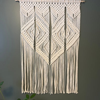 Macrame PATTERN Written PDF and Knot Guide Diy Macrame Wall Hanging ...