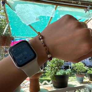 Posie Necklace Delicate Colorful Flower Necklace Dainty Seed Bead ...