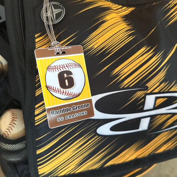 MUSIC Bag Tag Musical Notes Treble Clef Bass Clef Personalized for the ...