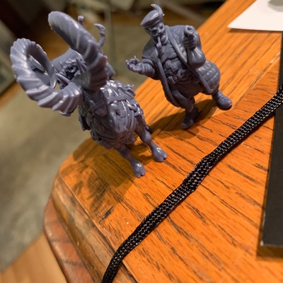 Half Orc Merchant W/ Goat Miniature, 3D Resin Printed, 28-32mm, Fantasy ...