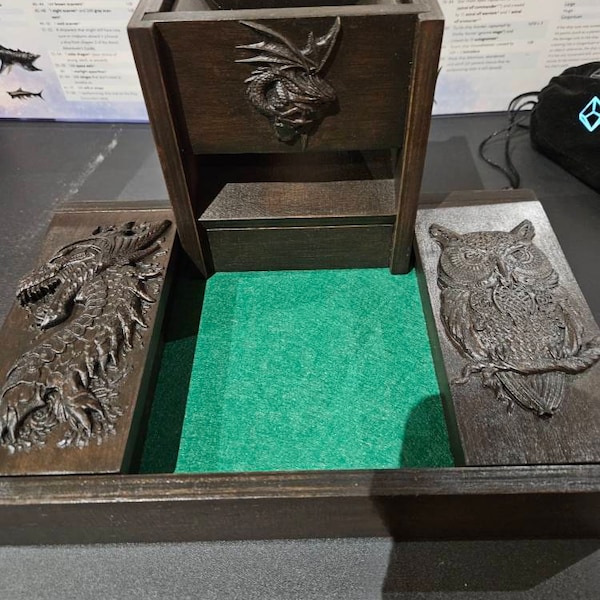 Dice Tray, Dice Box, Custom Dnd Dice Box, Dnd Rolling Tray ...
