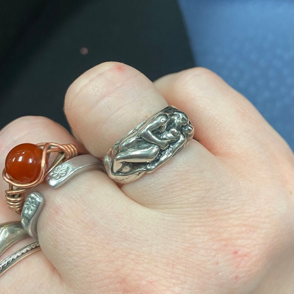 R001826 Genuine Sterling Silver Ring Solid Hallmarked 925 Lovers - Etsy