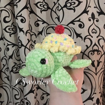 Cupcake Turtle Crochet Pattern PDF Download Beginner Friendly Amigurumi ...