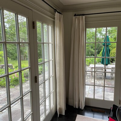 Traversing Channel Track 1.5 Inch Round Drapery Rod Set includes ...