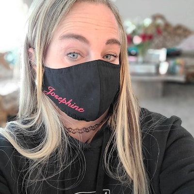 Customizable Face Mask Custom Name / Logo Print Personalized Face Mask ...