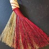 Ozark Hen's Wing Whisk Broom, Hand Tied, Havencroft Farm Broom, Natural ...
