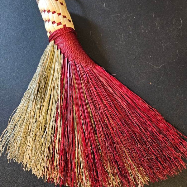 Turkey Wing Wisk Broom, Natural Broom Corn, Hand Tied, Jute Plaited ...