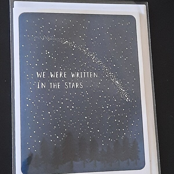 We Were Written in the Stars Letterpress Card - Etsy